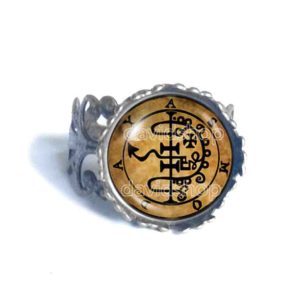 Seal Sigil Of Asmoday Ring Fashion Jewelry Lesser Key Of Solomon Goeti ...