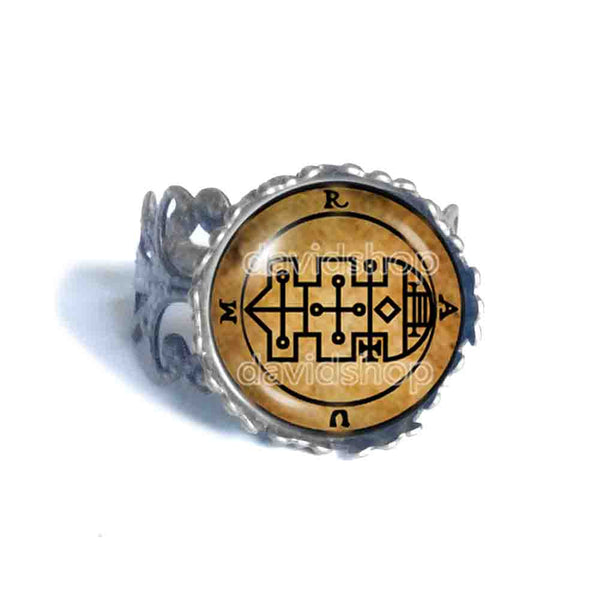 Seal Sigil Of Raum Ring Fashion Jewelry Lesser Key Of Solomon Goetia D ...